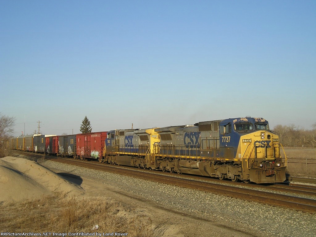 CSXT 7737 On CSX Q 231-07 Southbound